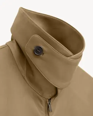 Saint Laurent Belted Jacket In Lambskin