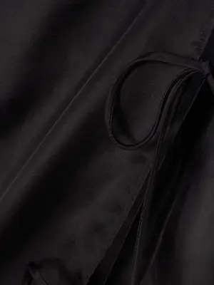 Le Kasha Anzio Tie-detailed Silk-tulle Top