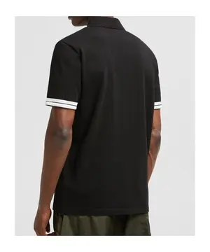 Moncler Logo Cotton Piquet Polo Shirt