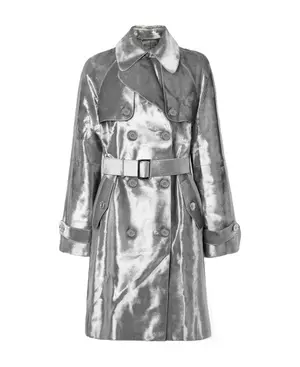 Michael Kors Double-breasted Trench Coat - Gray