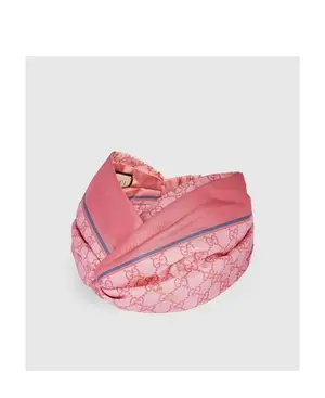 Gucci Gg Horsebit Silk Headband