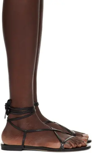 AeydĒ Penny Flat Sandals - Red