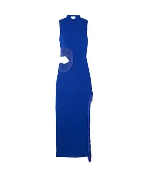 Galvan Beaded Tassel Dress - Blue