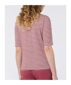 Max Mara V-neck Striped T-shirt - No