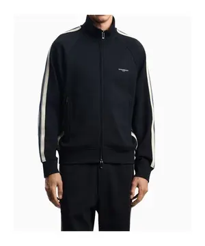 Emporio Armani Logo Detailed Zipped Sweatshirt