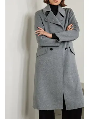 Proenza Schouler Emma Double-breasted Wool Blend Coat