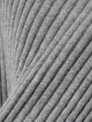 THE ELDER STATESMAN Ribbed Cashmere Short-sleeved Knit Sweater