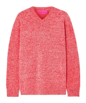 THE ELDER STATESMAN Statesman" Cashmere V-neck Knit - Red
