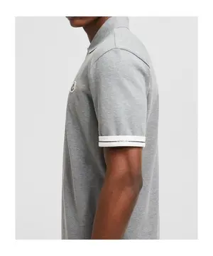 Moncler Logo Cotton Piquet Polo Shirt