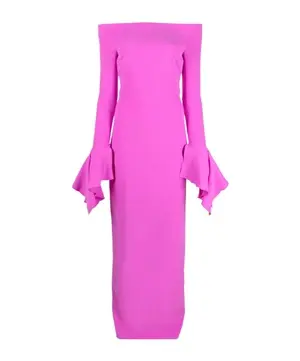 Solace Amalie Off-shoulder Cady Maxi Dress - Pink