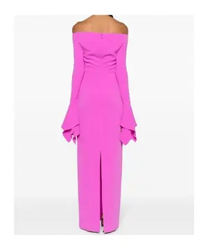 Solace Amalie Off-shoulder Cady Maxi Dress