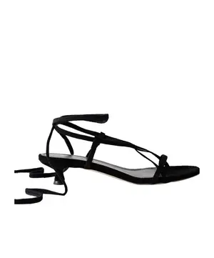 AeydĒ Strappy Low Heel Sandals - Black