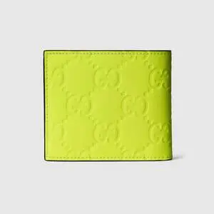 Gucci Gg Rubber Effect Double Fold Wallet