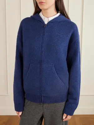THE ELDER STATESMAN Canyon Cashmere Zip-up Hoodie