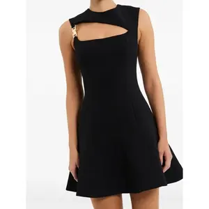 Rebecca Vallance Freyja Mini Dress With Art Deco Trim