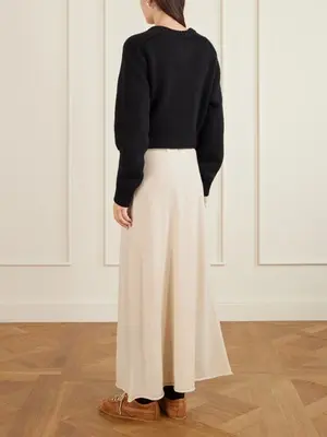 THE ELDER STATESMAN Cashmere Long Skirt