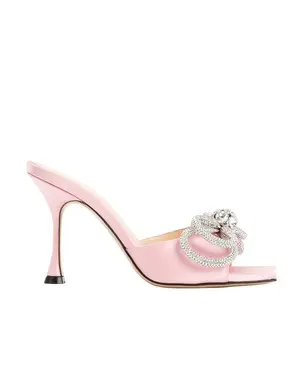 MACHMACH Double Bow 95mm Mules - Pink