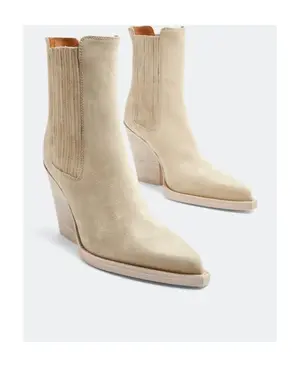 Paris Texas Logo Thick Heel Short Boots