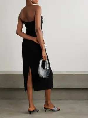 Rebecca Vallance Cordelia Strapless Embellished Midi Dress