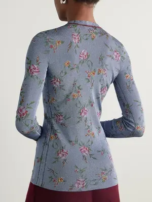 Rabanne Floral-print Cardigan