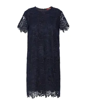 Max Mara Short-sleeved Dress - Midnight Blue
