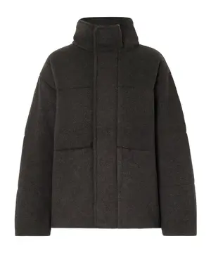 Le Kasha Long-sleeved Cotton-padded Jacket - Brown