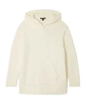 JAMES PERSE Long-sleeved Hooded Sweatshirt - White