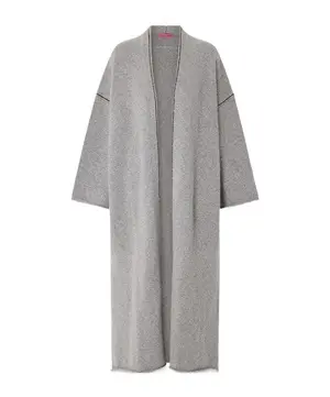 THE ELDER STATESMAN Glacier Cashmere Cardigan - Grey