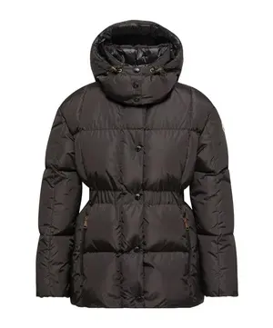 Moncler Agneux Hooded Short Down Jacket - Black