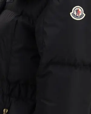 Moncler Agneux Hooded Short Down Jacket - Black