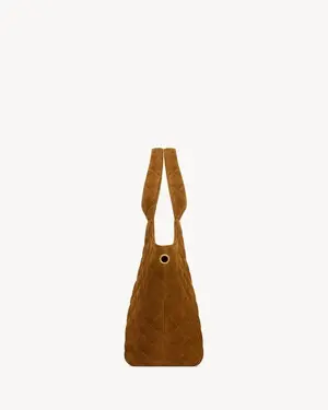 Saint Laurent Icare Medium Quilted Suede