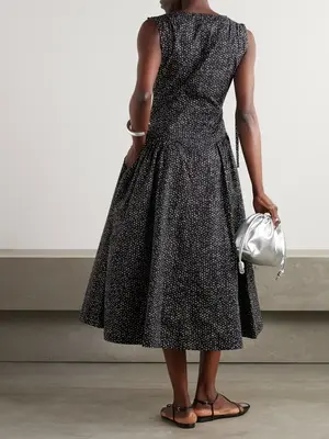 Proenza Schouler Pleated Print Midi Dress