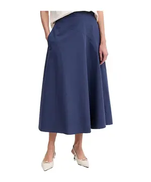 Max Mara Poplin Skirt - Blue