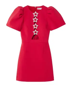 Rebecca Vallance Akari Mini Dress With Crystal Embellishments