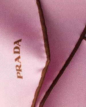 Prada Printed Twill Scarf