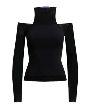 Ralph Lauren Maxine Layered Racerback Top - Black