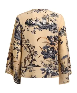 Etro Printed Top With Flared Sleeves