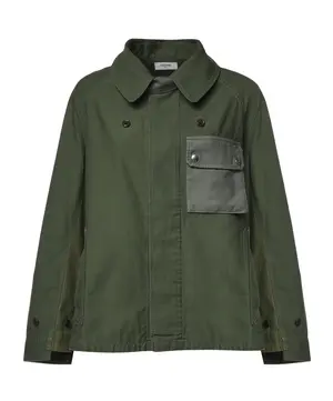 Celine Collared Long-sleeved Casual Jacket - Black