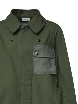 Celine Collared Long-sleeved Casual Jacket
