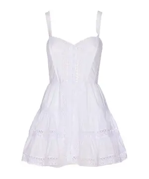 Charo Ruiz Ibiza Lace Trim Mini Dress