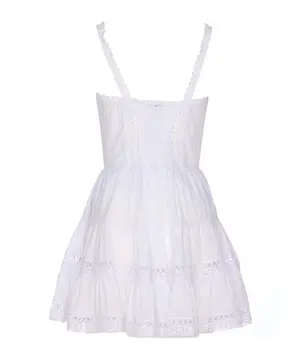 Charo Ruiz Ibiza Lace Trim Mini Dress