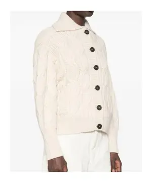 Brunello Cucinelli Collared Long-sleeved Knit Sweater