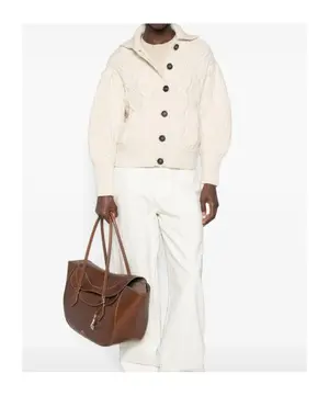 Brunello Cucinelli Collared Long-sleeved Knit Sweater