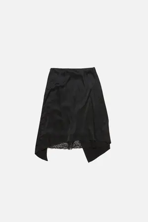 Acne Studios Satin Ruffle Skirt