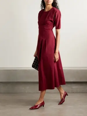 Proenza Schouler Ainsley Pleated Midi Dress