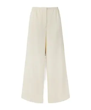 Proenza Schouler Meadow Pleated Wide-leg Casual Pants - Off White