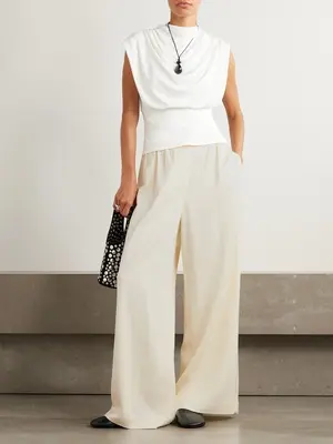 Proenza Schouler Meadow Pleated Wide-leg Pants