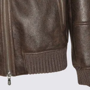 Brunello Cucinelli Effect Shearling Bomber Jacket
