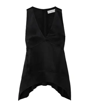 Proenza Schouler Liz Satin-crepe Top