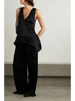 Proenza Schouler Liz Satin-crepe Top
